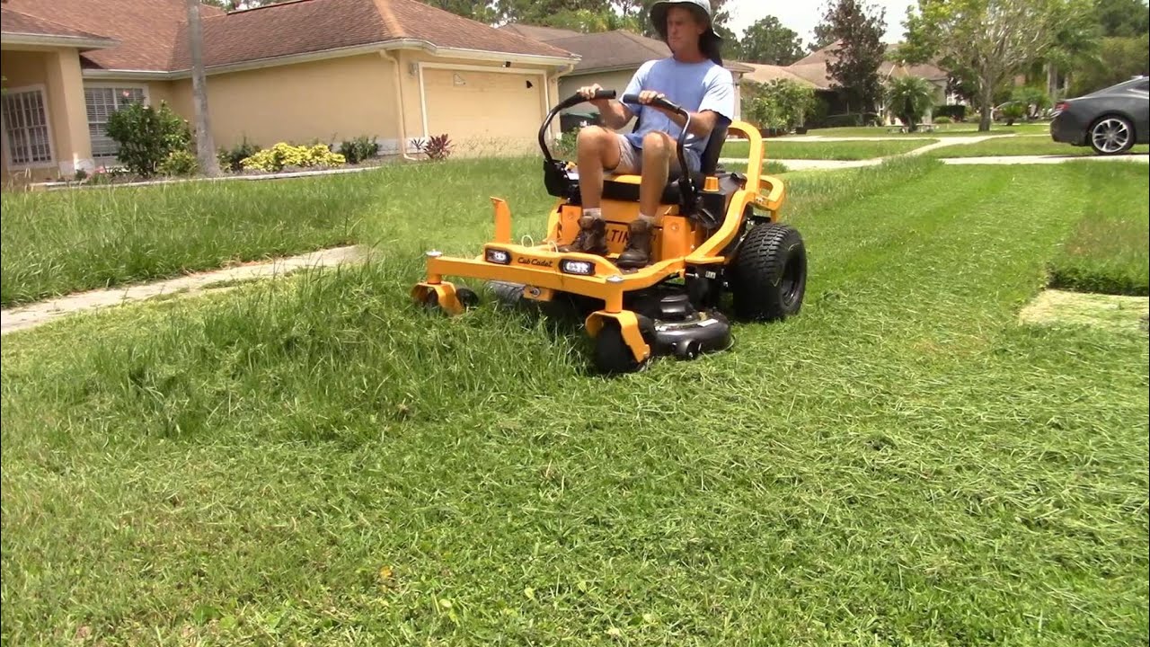 Super Timelapse Mowing with the New Zero Turn with correct sound - YouTube