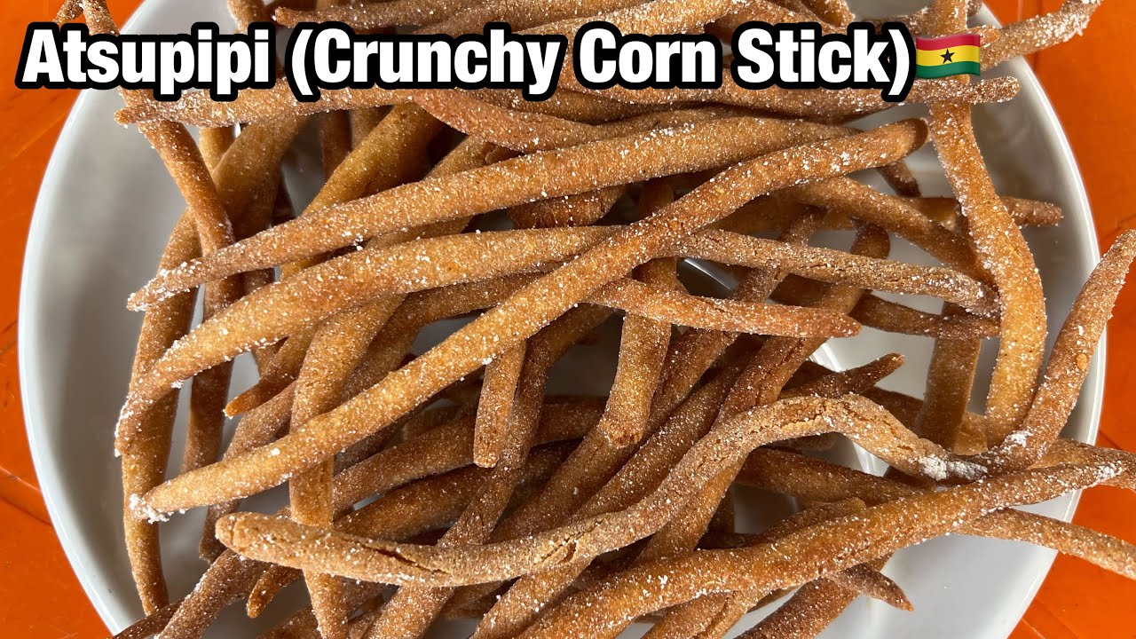 How To Make Ewe Atsupipi || Crunchy Corn Stick || Kokoro || Adunlee🇬🇭 ...