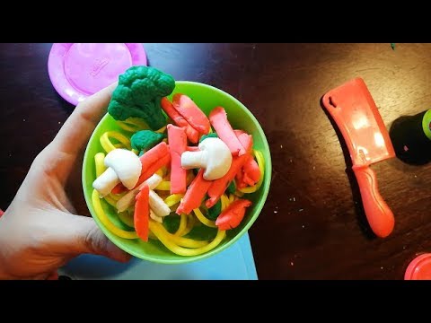 Learn Colors with Play Doh Spaghetti Making Machine Toy Appliance and ...