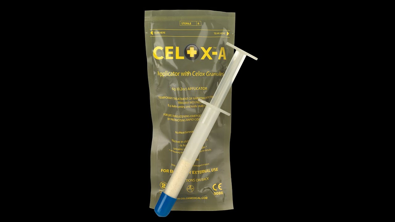 Celox A Applicator Hemostatic Plunger - YouTube