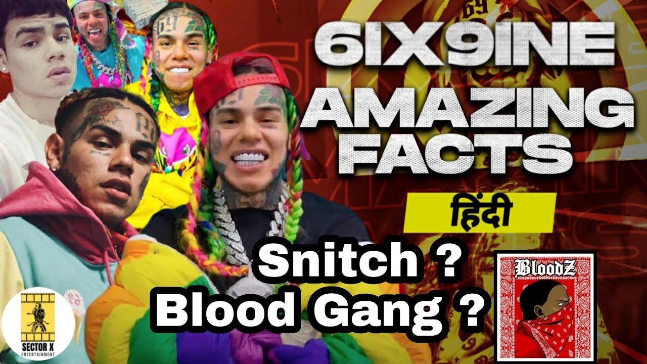 TEKASHI 6IX9INE Amazing Facts in Hindi | Sector X Facts about Rapper ep ...