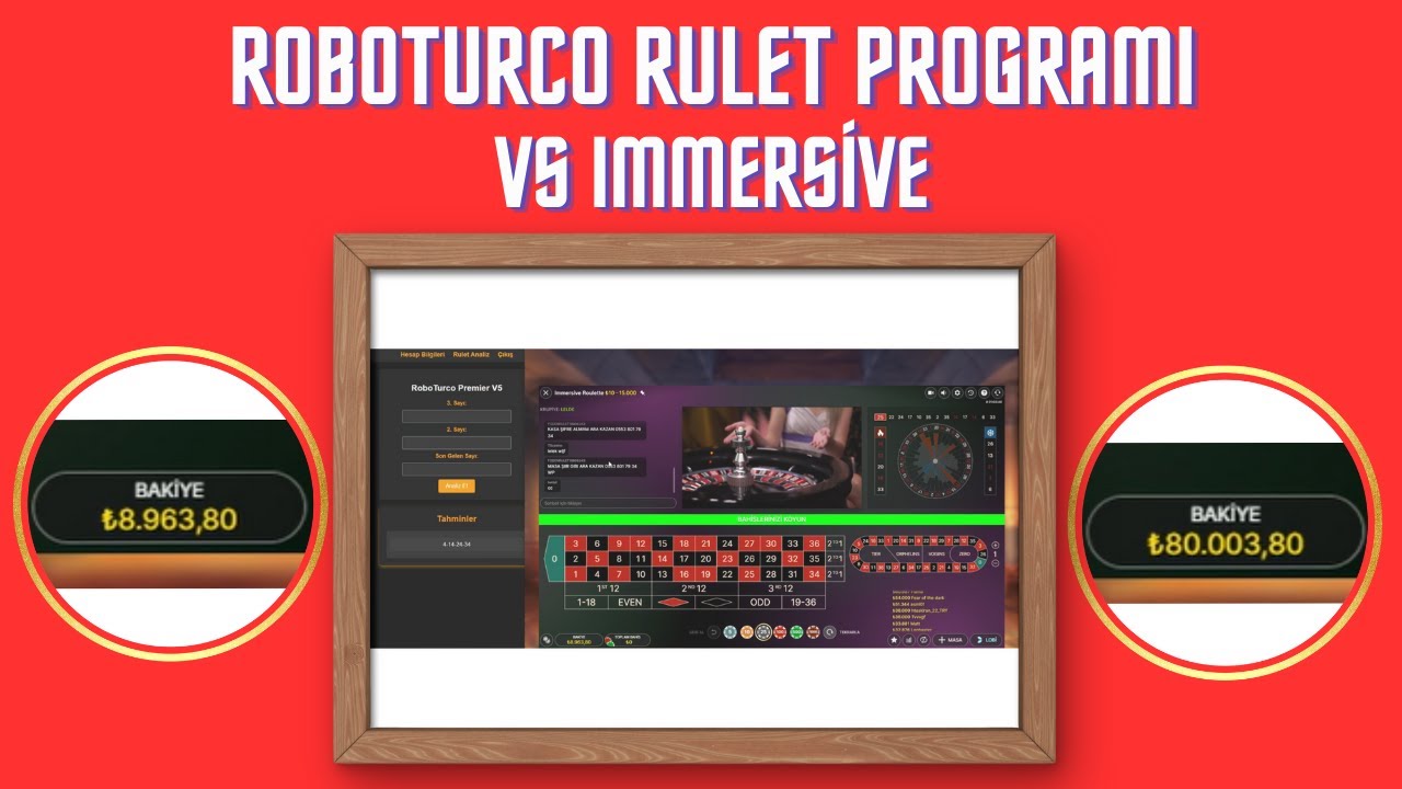 Canlı Rulet 9000 TL Kasa Vs Immersive - Roboturco Premier Rulet ...