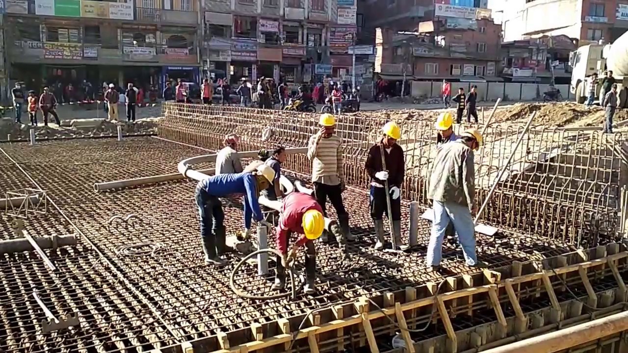 construction of underpass top - YouTube