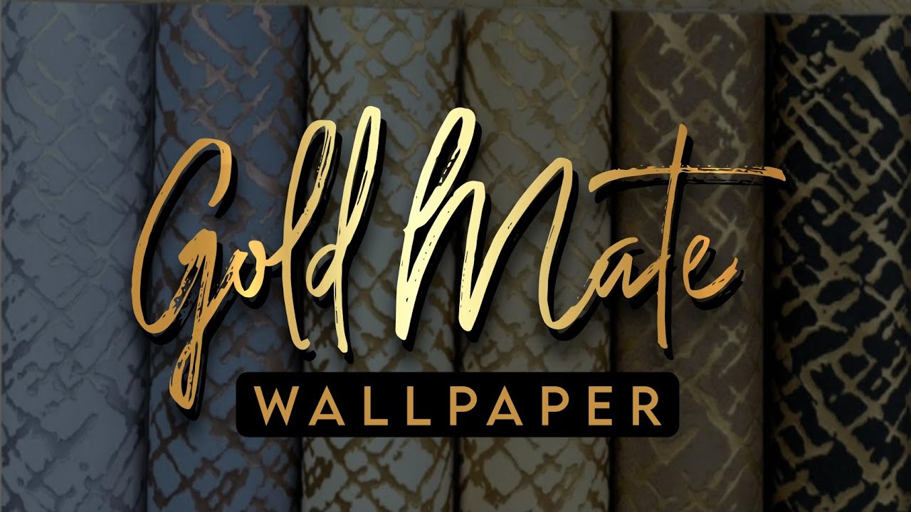 Gold Mate | Italian Wallpaper | Home Decor | Wall Decor | 3D Wallpaper ...
