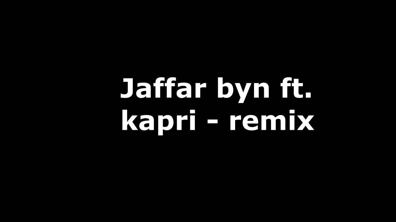 Jaffar byn ft. kapri - nya tider - YouTube