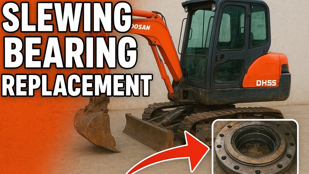 DOOSAN DH55 Excavator Slewing Bearing Replacement | Step-by-Step Repair ...