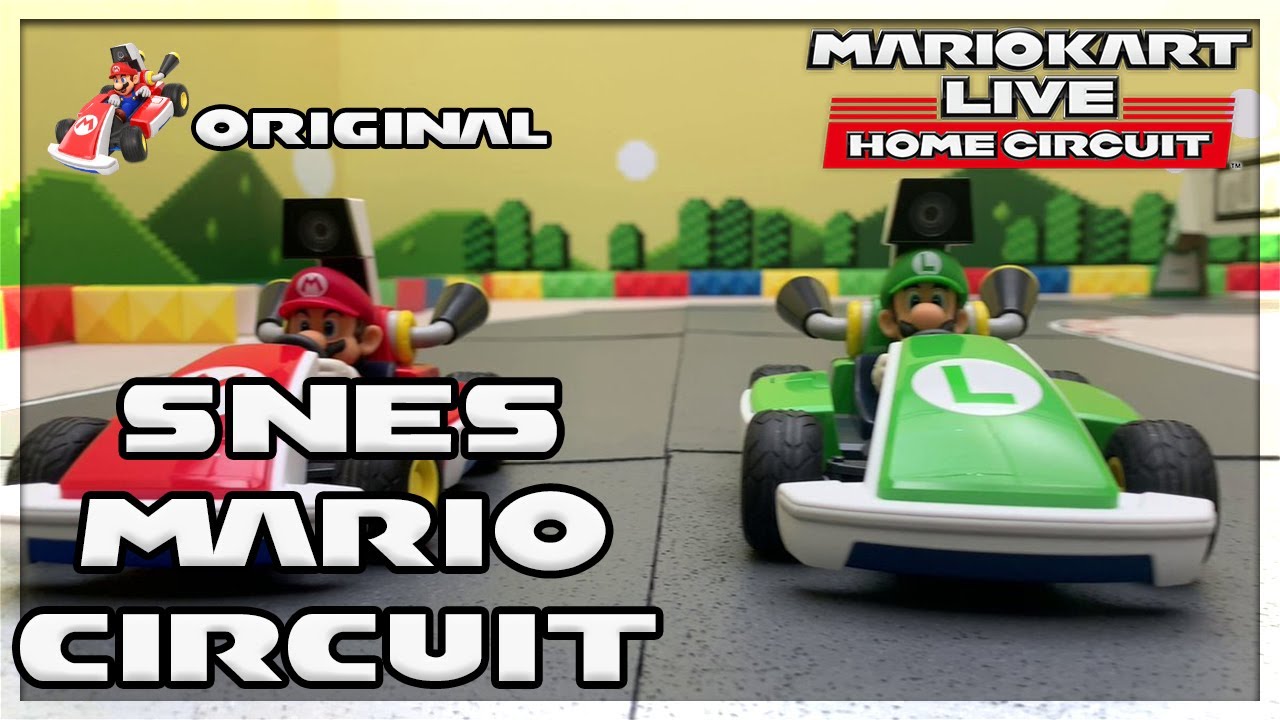 SNES MARIO CIRCUIT 1 RECREATE IN MARIO KART LIVE HOME CIRCUIT. - YouTube
