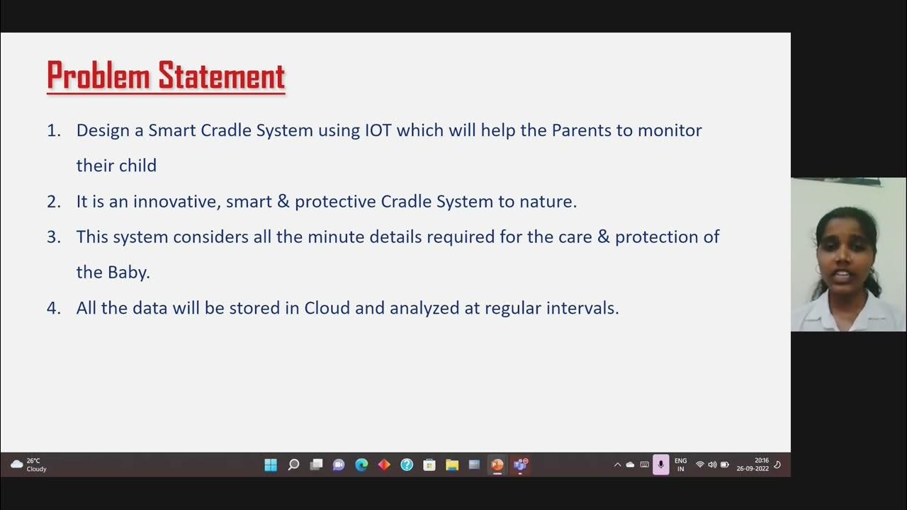 Project || Smart Cradle for baby monitoring using IoT system - YouTube