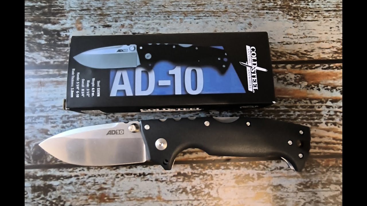 Складной нож! Cold Steel! AD10! Demko Design! - YouTube