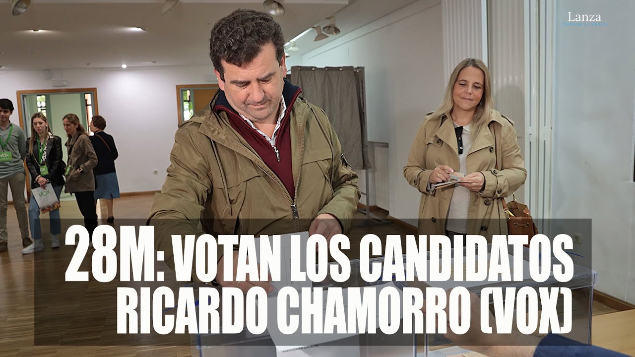 28M: Votan los candidatos Ricardo Chamorro (VOX) - YouTube