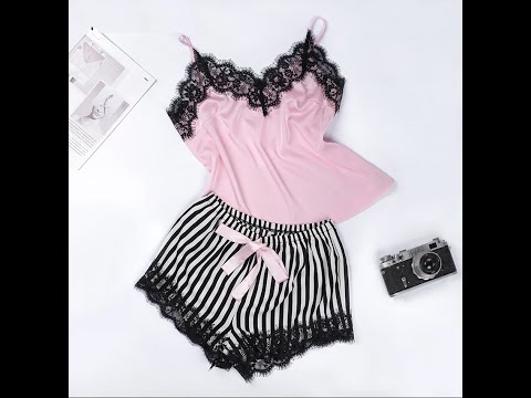 INFINITYPAJAMAS Pink Satin Pajama