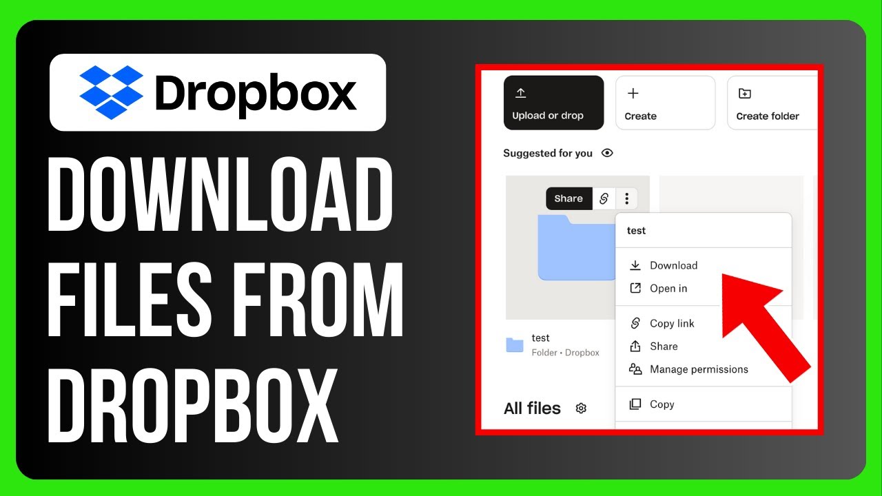 How to Download Files From Dropbox to Computer - YouTube
