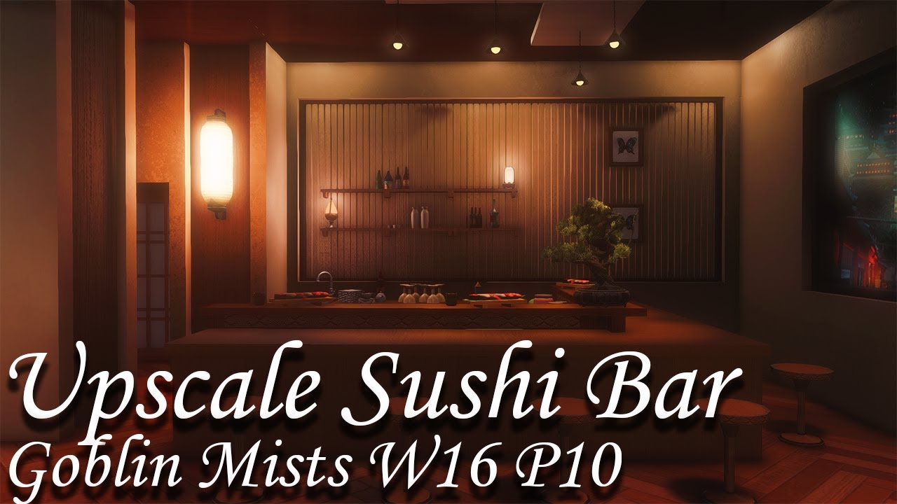 Upscale Sushi Bar [S] FFXIV Housing Tour - YouTube
