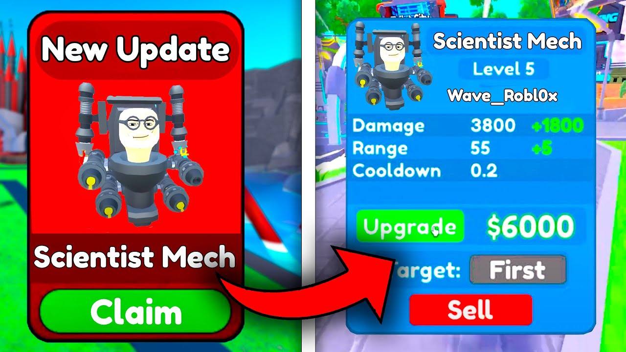 New Leaks! 😲😱 I GOT NEW UNIT Scientist Mech! ☠️ NEW UPDATE! Roblox ...