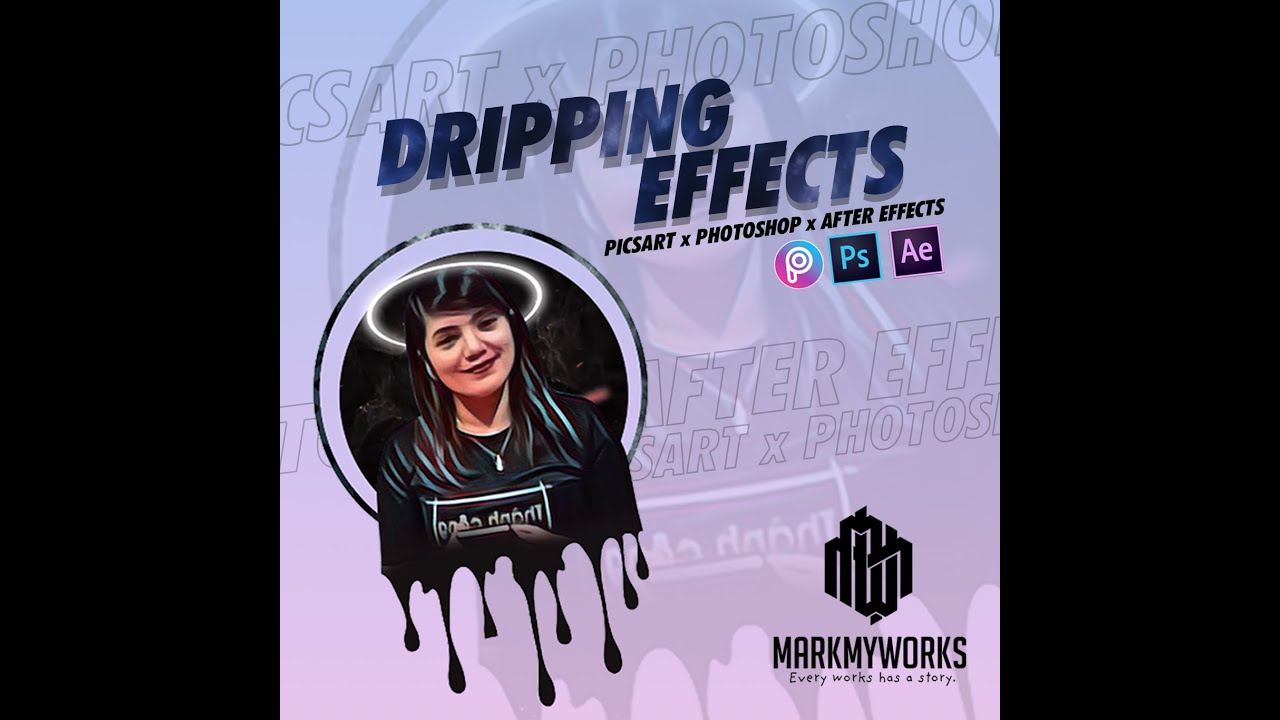 DRIPPING EFFECTS using PHOTOSHOP and After Effects (simple animation ...