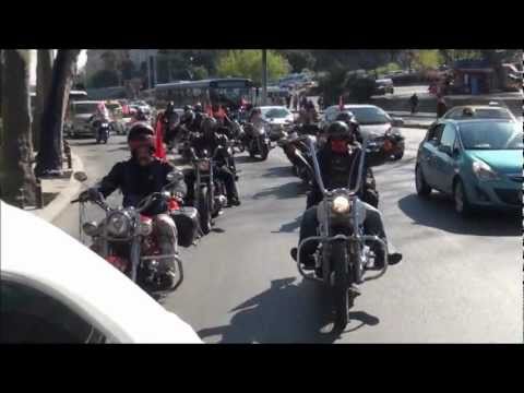Harley Davidson grubu Devlet Bahçeli'ye eşlik ediyor.