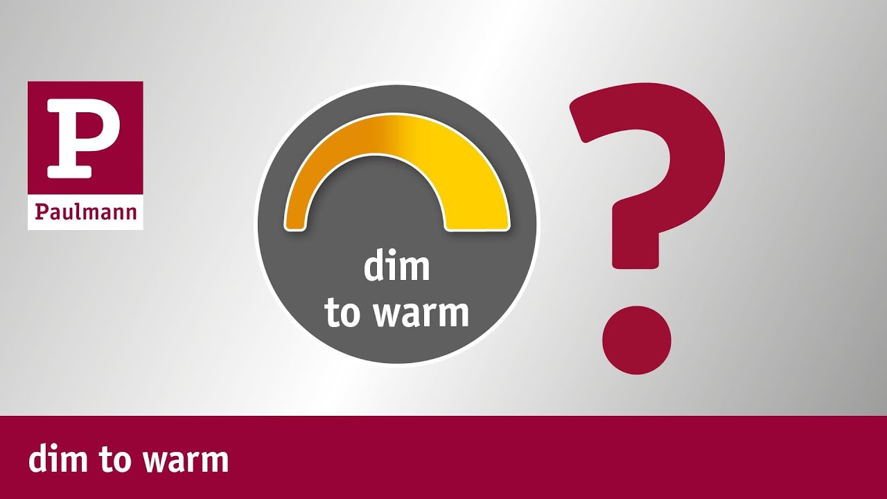 Schnell erklärt: dim to warm / Quickly explained: dim to warm - YouTube