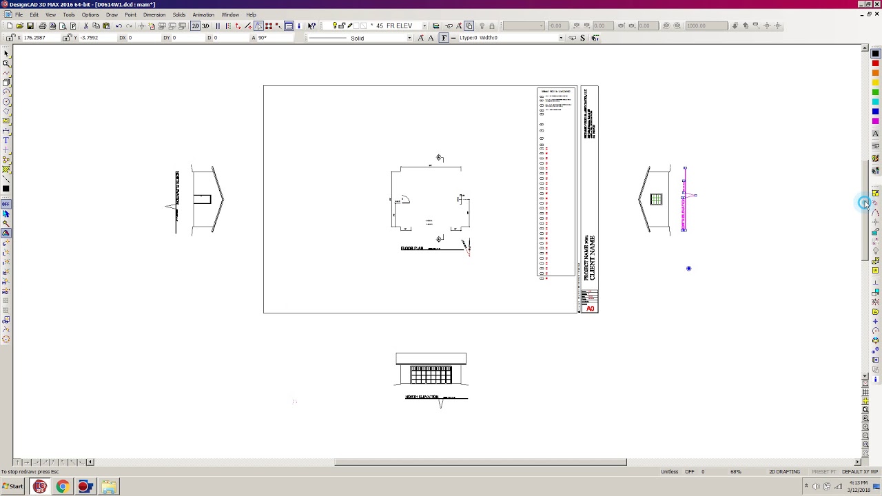 Dcad Lesson 14A Elevations - YouTube