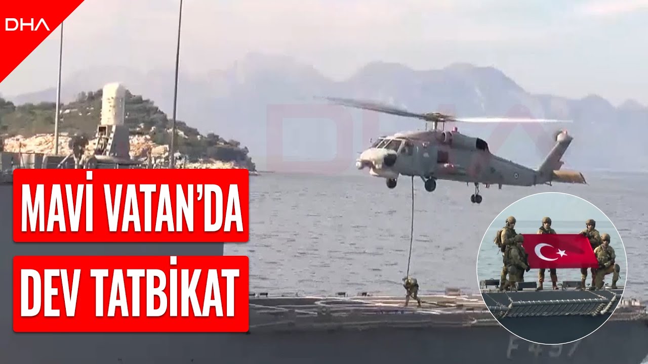 Marmaris Aksaz Deniz Üs Komutanlığı’nda Mavi Vatan 2025 Tatbikatı - YouTube