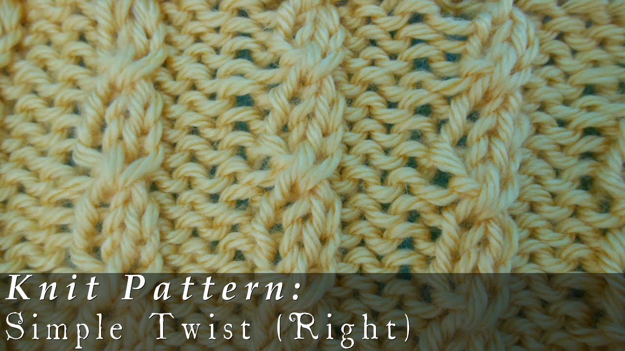 Simple Twist { Knit } - YouTube