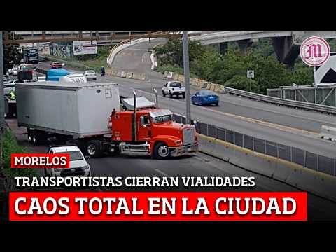 Bloqueos colapsan los accesos de Cuernavaca por horas