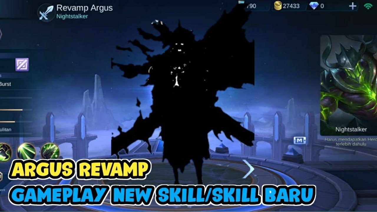 REVAMP ARGUS - GAMEPLAY NEW SKILL/SKILL BARU - MOBILE LEGENDS - YouTube