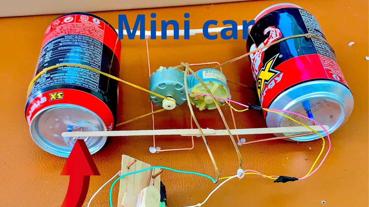 How to Make a Mini Car Using 2 Soda Cans! 🚗 DIY Project - YouTube
