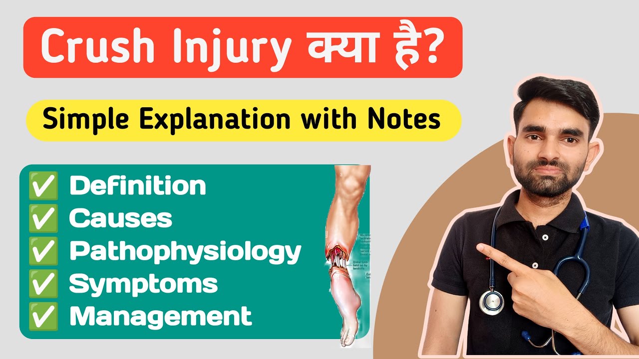 Crush Injury in Hindi | Causes, Pathophysiology, Symptoms And ...