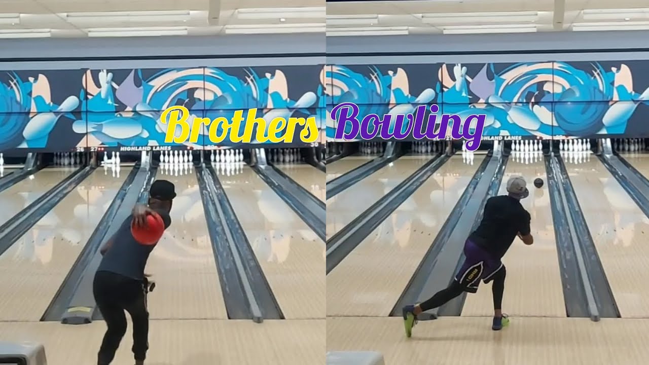 Brothers bowling and having fun. It's always a good time hanging out. # ...