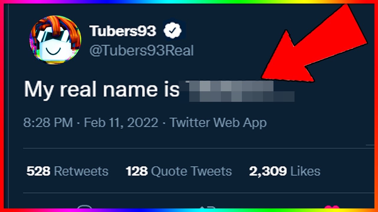 Tubers93 Reveals His Identity... (Roblox) - YouTube