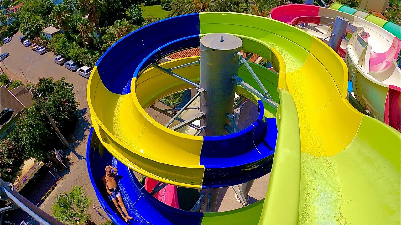 Body Water Slide at Queen's Park Resort - YouTube