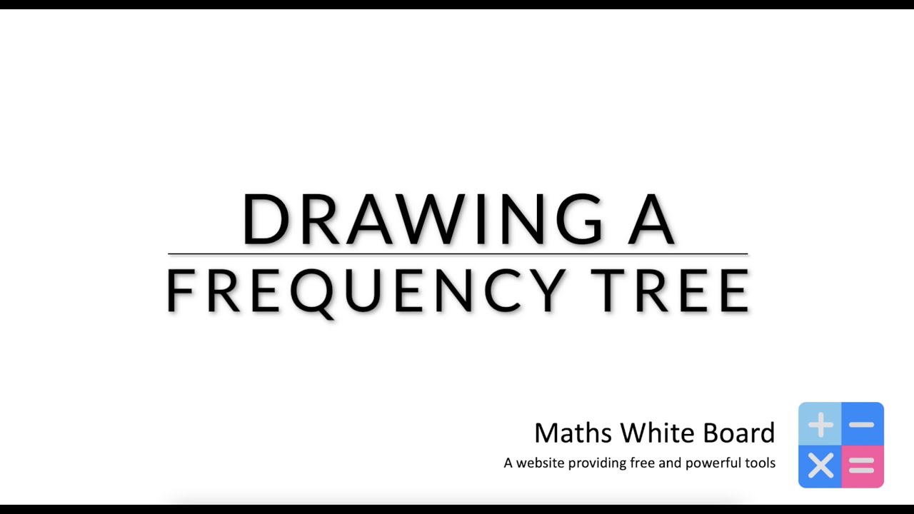 Drawing a frequency tree (3⭐️) - YouTube