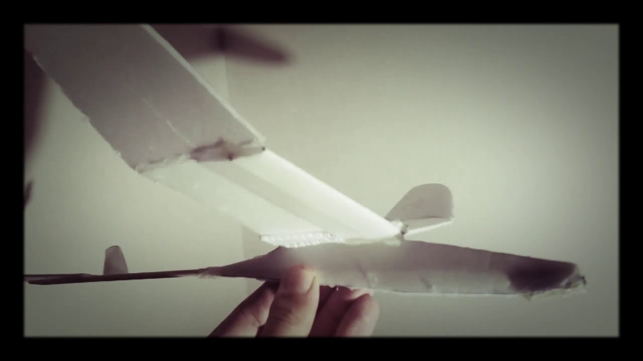My new foam plate glider (Inspire model from Japan) - YouTube