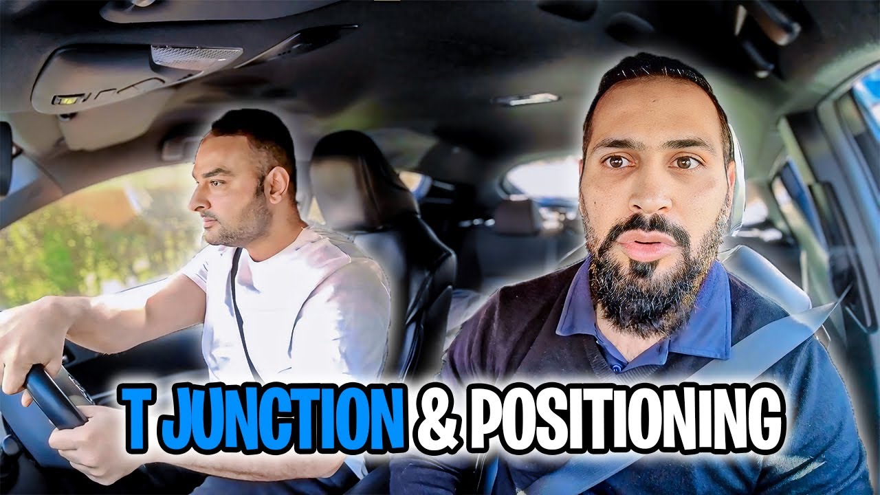 Learner positioning at T Junction | Uk Driving lessons - YouTube