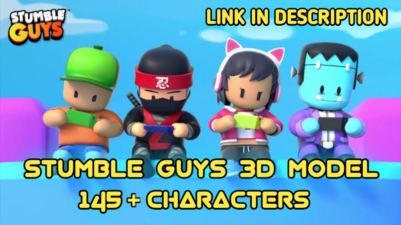 Stumble Guys New Skins 3D Models #stumbleguys - YouTube