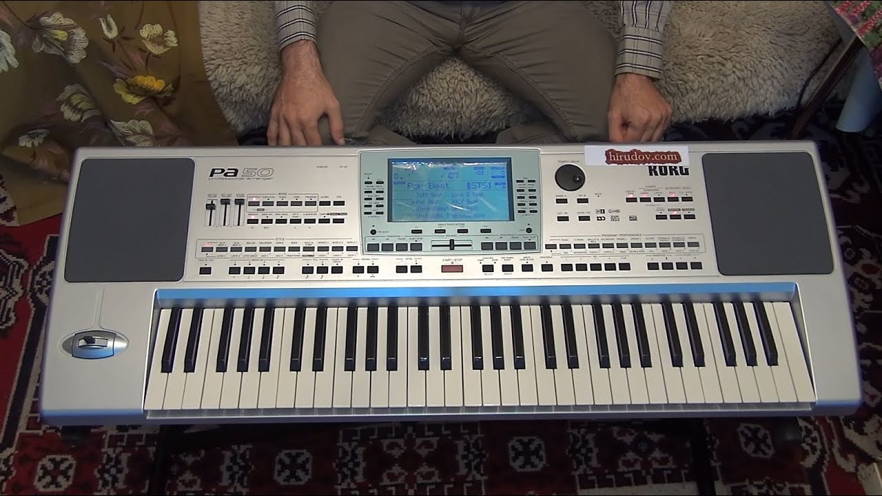 KORG PA 50 professional arranger synth performing Pop Beat music in ...