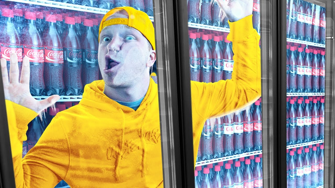 My Friends Trapped Me In A Fridge.. - YouTube