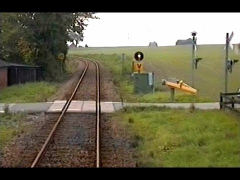 Sweden. SIMRISHAMN - YSTAD (1994) Train Driver's Cab View from Y1 1303 ...