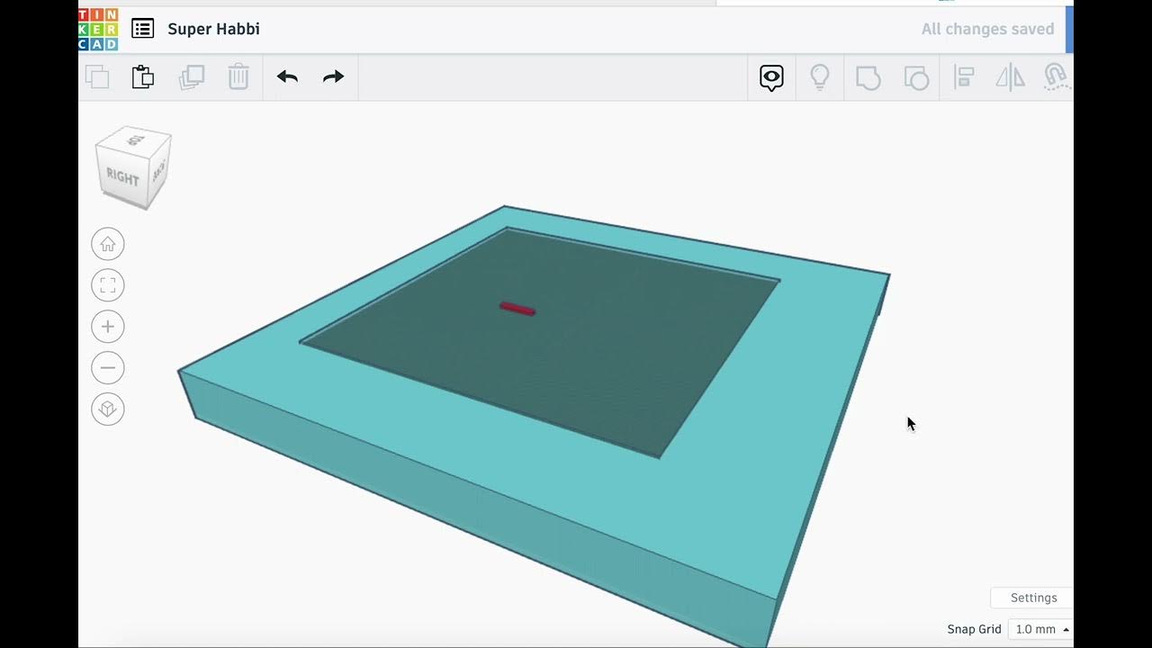 Tinkercad - subtracting through grouping filled and hole shapes. - YouTube