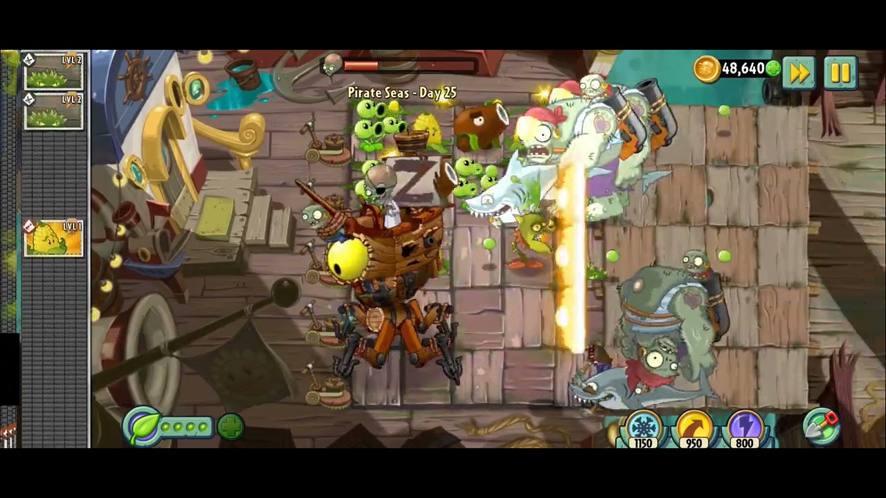 PVZ2 Pirate Seas -DAY 25 Boss Fight - YouTube