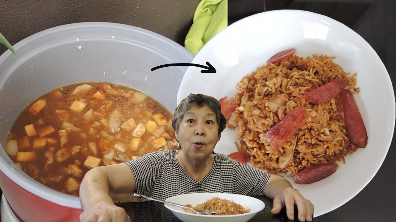 How to make Yam Rice using a RICE COOKER! - Grandma Alice's Recipe ...