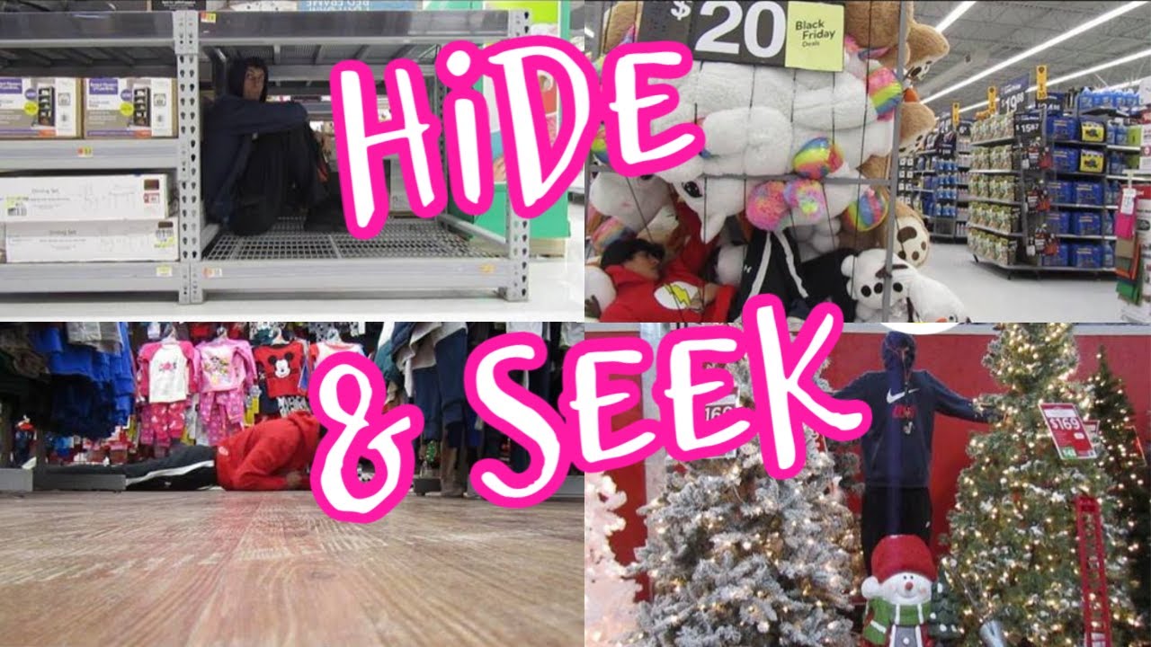 HIDE & SEEK IN WALMART!! - YouTube