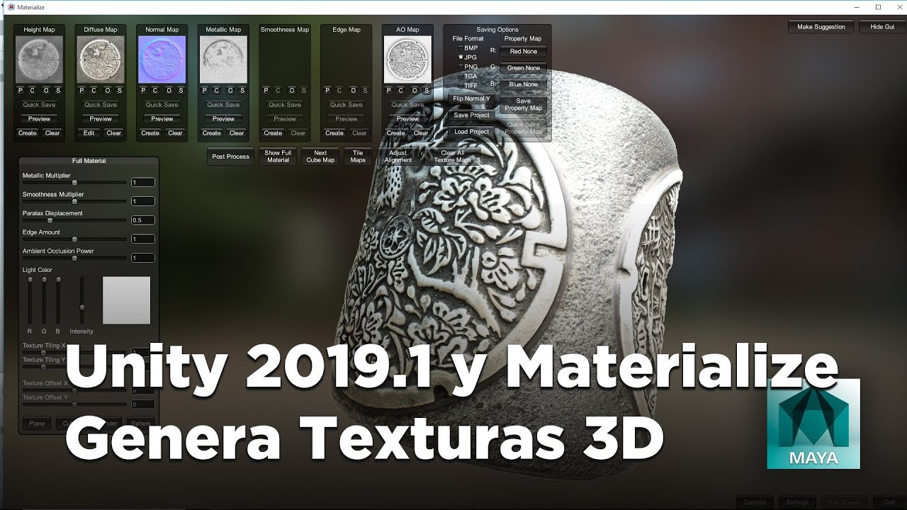 Tutorial Materialize y Unity 2019.1 - YouTube