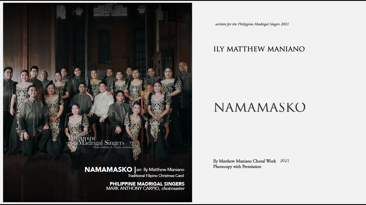 Namamasko - Score Video | Philippine Madrigal Singers - YouTube