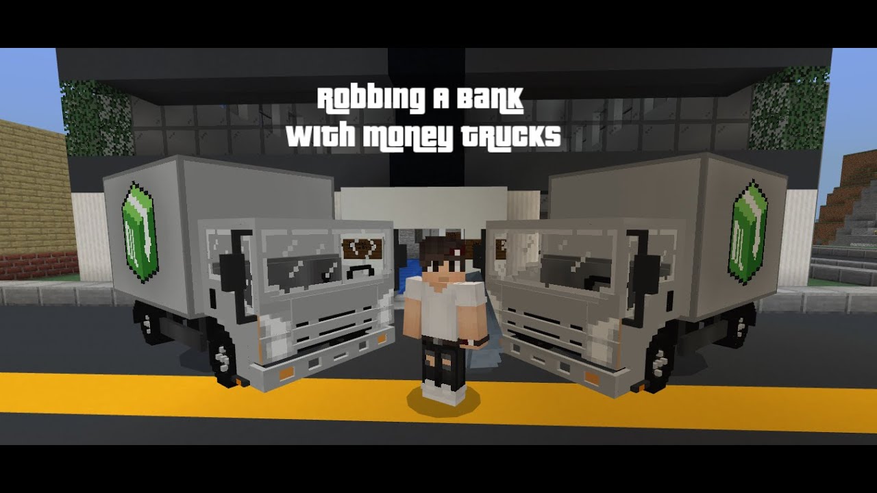 Robbing a Bank with a Money Truck | Minecraft IronWoodRP - YouTube