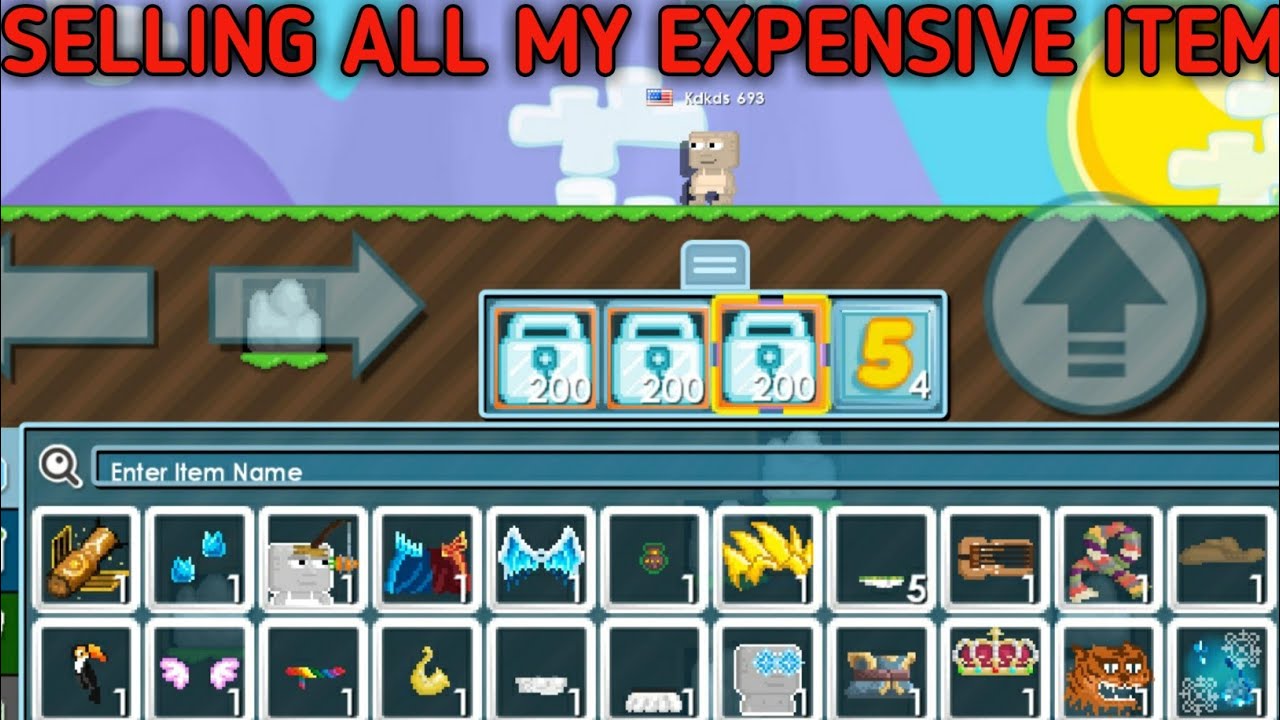 Selling All My EXPENSIVE ITEM!!Scammed?!|GROWTOPIA - YouTube