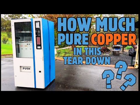 Vending Machine Tear Down And Melt - Huge Copper Bar - Free Soda - BigStackD Shredding
