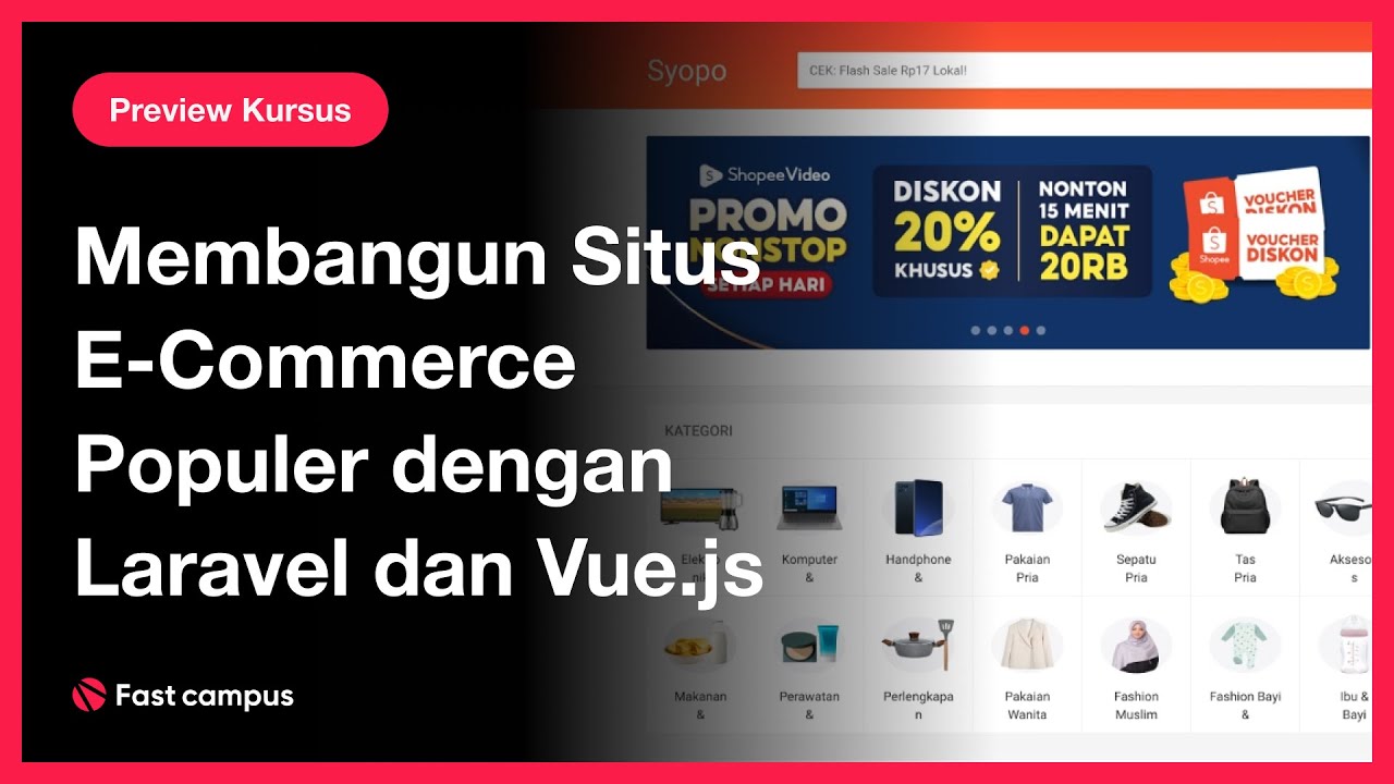 Membangun Situs E-Commerce Populer dengan Laravel dan Vue.js - YouTube