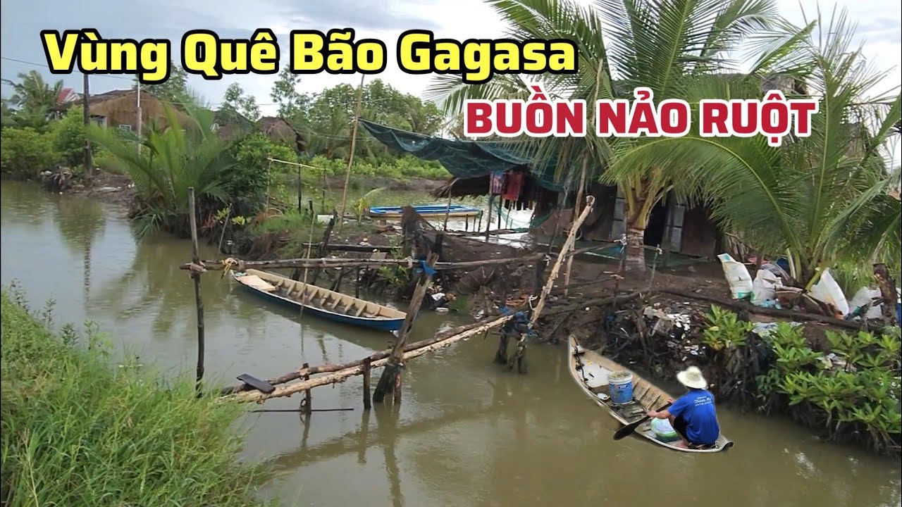 Ảnh Hưởng Bão Gagasa Nhìn Cảnh Quê Buồn Nảo Ruột, Đường Làng Ướt Mưa ...