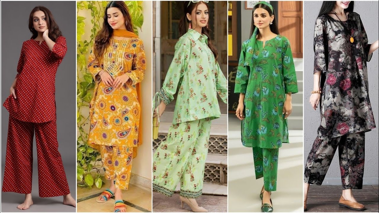 same print dress design | eid ke kapron k design 2023 🦋 - YouTube